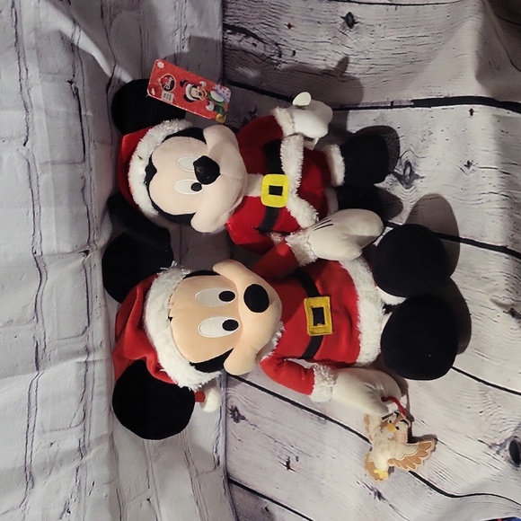 Disney | Toys | Mickey Mouse Christmas Plush | Poshmark